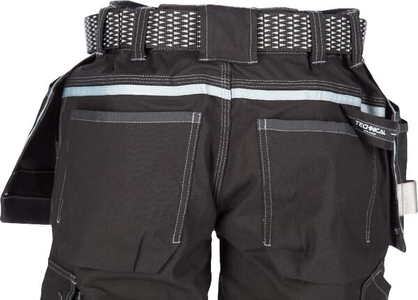 Arbejdsbukser 47-51"/L33", sort, Kramp Technical - Kramp - 8719607119894