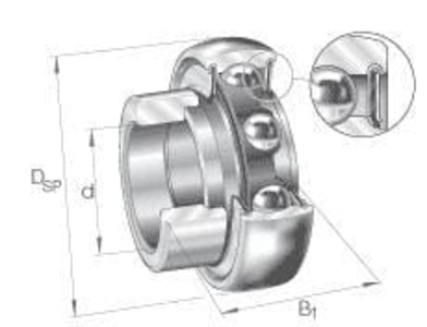 Radial Insert Ball bearing 35x72x19 INA/FAG - INA/FAG - 4012802800470 ...